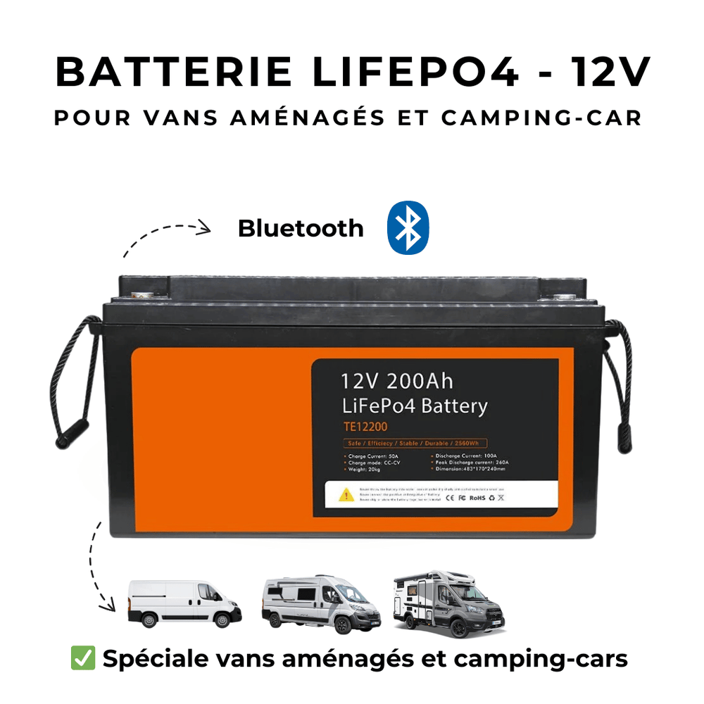 (Promos) Batterie Lithium spéciale Camping-cars et Vanlife - LiFePO4
