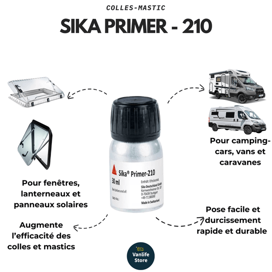 Sika Primer- 507 – Primaire de Collage 30 ml (Aluminium, Acier Galvani